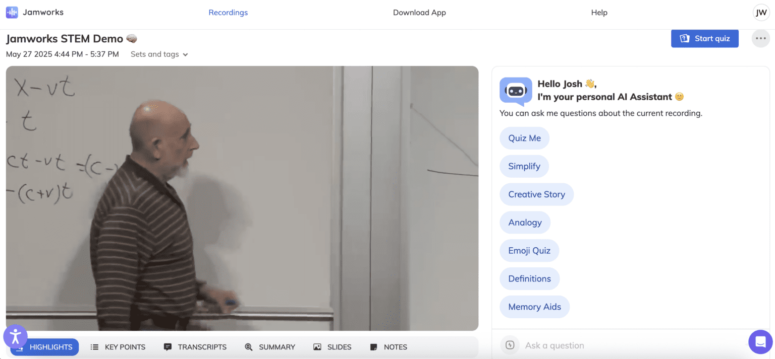 Jamworks vs Genio (formerly Glean) DSA Note Taking Comparison